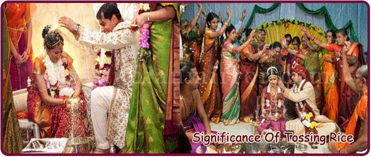 SIGNIFICANCE OF TOSSING RICE ON A NEWLY MARRIED COUPLE-INDIANMIRROR